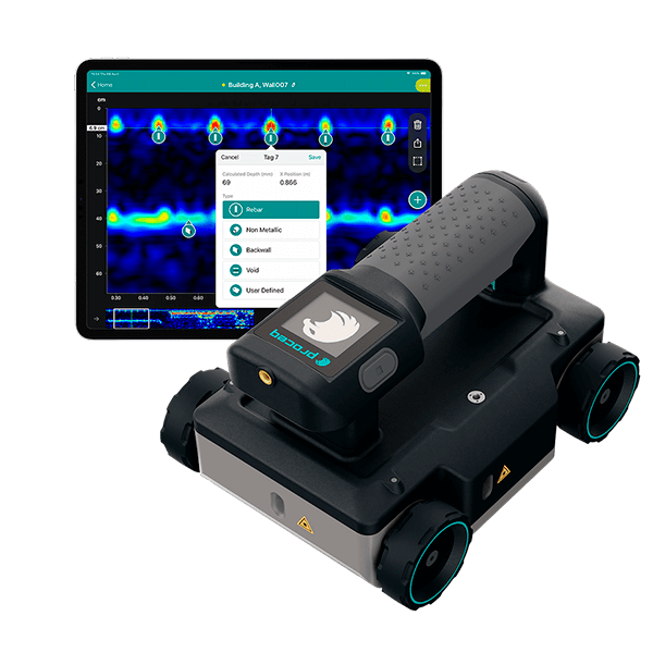 Radar GPR portátil para hormigón | GEOSENSOR